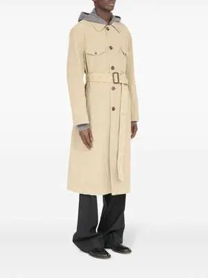 MAISON MARGIELA Canvas Belted Trench Coat