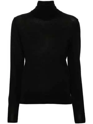 P.a.r.o.s.h Roll-neck Fine-knit Jumper - Black