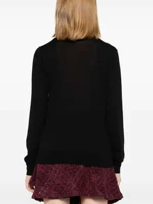 P.a.r.o.s.h Roll-neck Fine-knit Jumper - Black