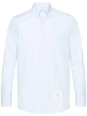 Thom Browne Pointed-collar Cotton Shirt - Blue