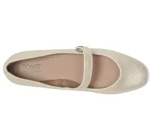 Toms Bianca Glitter Mary Jane Flats - Silver