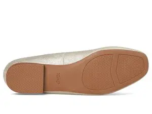 Toms Bianca Glitter Mary Jane Flats - Silver