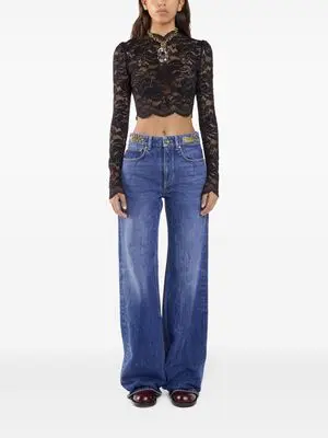 Rabanne Boyfriend Jeans With Charm Detail