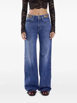 Rabanne Boyfriend Jeans With Charm Detail