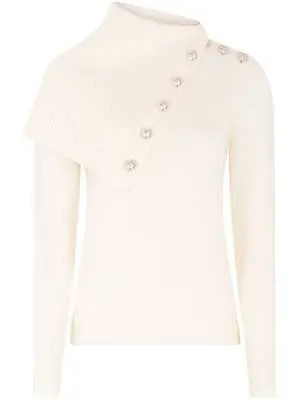 Rabanne Wool Jumper - White