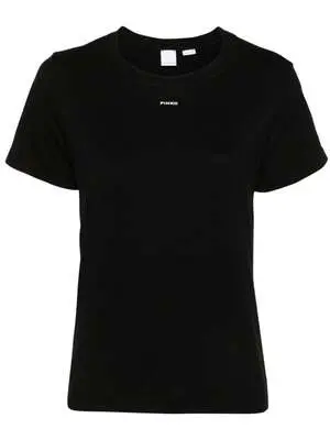 Pinko Textured T-shirts For Women