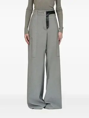 FERRAGAMO Canvas Palazzo Trousers