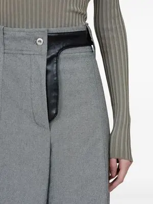 FERRAGAMO Canvas Palazzo Trousers