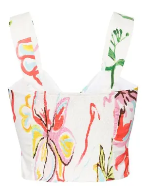 Olivia Rubin Floral-print Crop Top