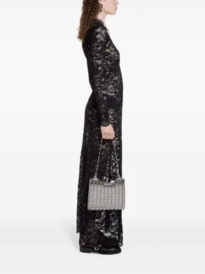 Rabanne Lace Maxi Dress - Black