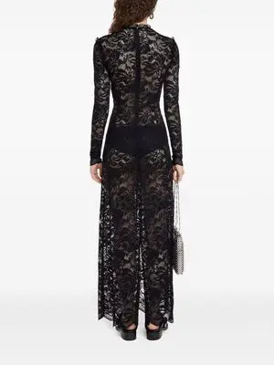 Rabanne Lace Maxi Dress - Black
