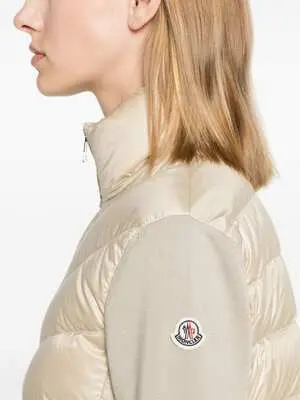 Moncler Knitted-sleeve Puffer Jacket