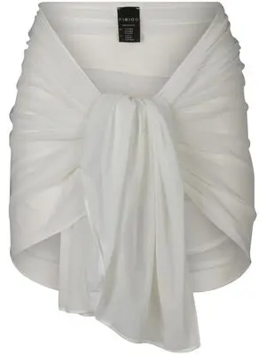 FISICO Draped Beach Skirt - White