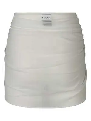 FISICO Draped Beach Skirt - White