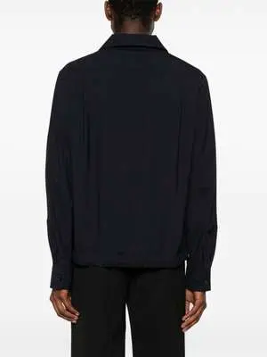 Givenchy Drawstring Wool-blend Shirt Jacket - Blue