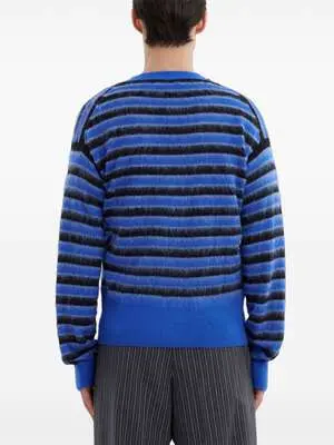 Marni Striped V-neck Cardigan