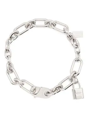 Acne Studios Padlock Chain Necklace - Silver