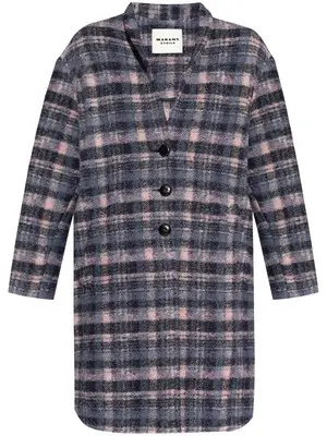 MARANT ETOILE Gabriel Checked Coat