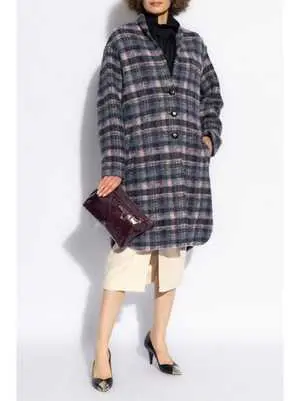 MARANT ETOILE Gabriel Checked Coat
