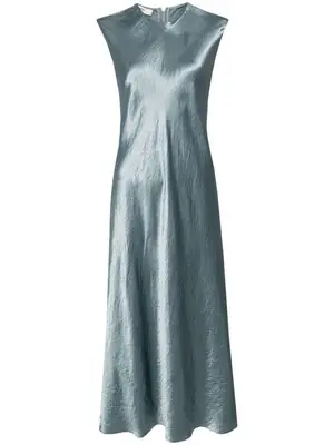 Vince Satin Cap-sleeve Dress