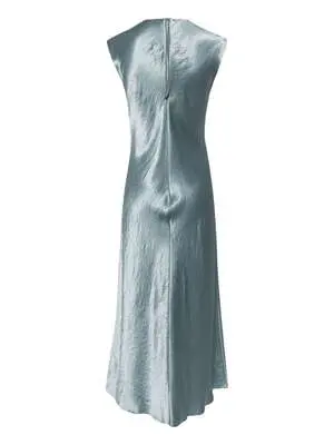 Vince Satin Cap-sleeve Dress