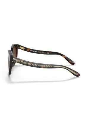 COACH Hc8321 C6181 Cat-eye Sunglasses - Brown