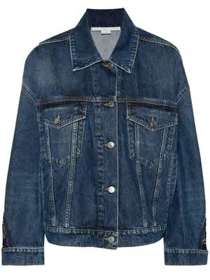 Stella McCartney Lace-detailing Denim Jacket - Blue