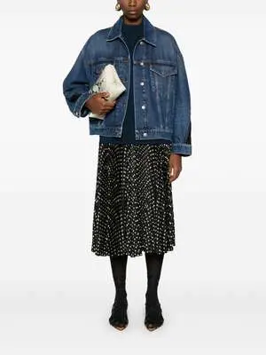Stella McCartney Lace-detailing Denim Jacket