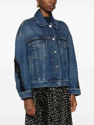 Stella McCartney Lace-detailing Denim Jacket