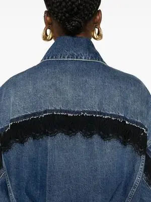 Stella McCartney Lace-detailing Denim Jacket