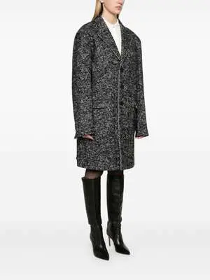 Dsquared2 Herringbone Wool-blend Coat