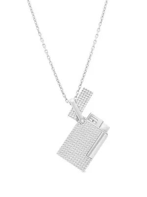 S.t. Dupont Lighter Pendant Necklace - Silver