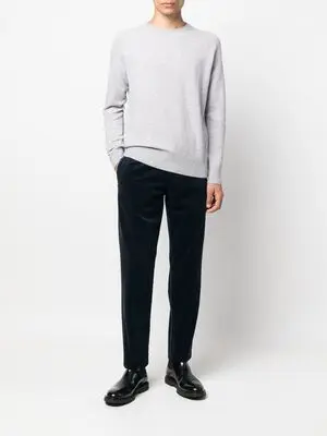 Aspesi Straight Leg Corduroy Trousers - Blue
