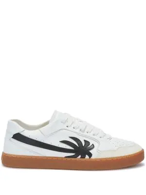 Palm Angels New Palm 1 Leather Sneakers - White
