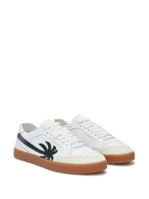 Palm Angels New Palm 1 Leather Sneakers - White