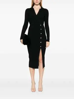 Pinko Fine-ribbed Midi Dress
