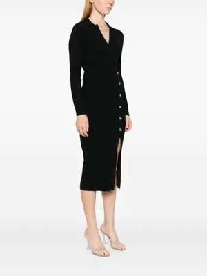 Pinko Fine-ribbed Midi Dress