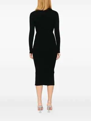 Pinko Fine-ribbed Midi Dress