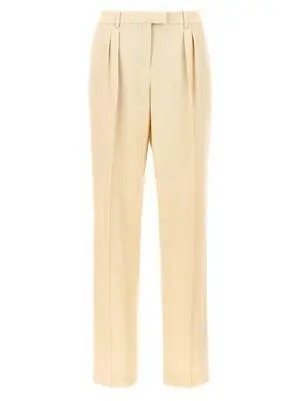 TOM FORD Pleated Silk And Wool Pants