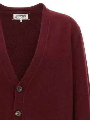 MAISON MARGIELA Wool Cardigan - Bordeaux
