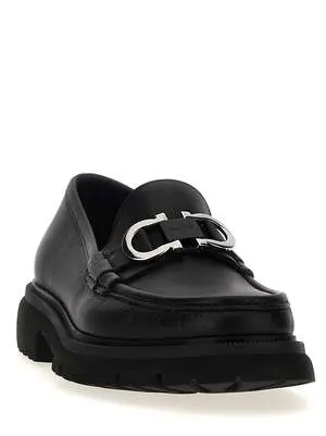 FERRAGAMO Cocoon Leather Loafers