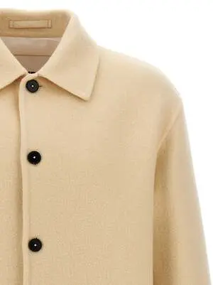 JIL SANDER Wool Coat - Beige