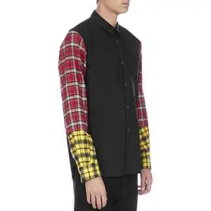 Comme Des Garçons Checked Sleeve Shirt
