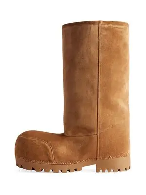Balenciaga Alaska Faux Fur High Boots