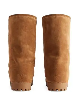 Balenciaga Alaska Faux Fur High Boots