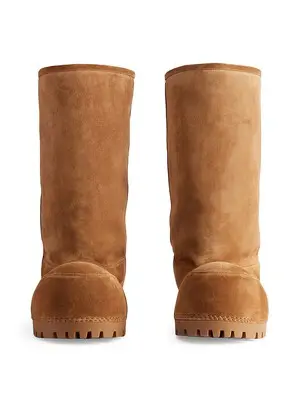 Balenciaga Alaska Faux Fur High Boots