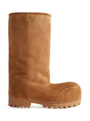 Balenciaga Alaska Faux Fur High Boots