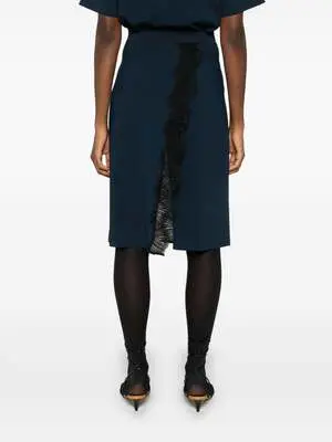 Stella McCartney Lace-insert Mid-rise Midi Skirt
