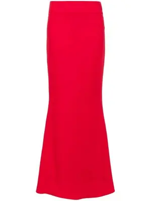 STYLAND Pencil Maxi Skirt - Red