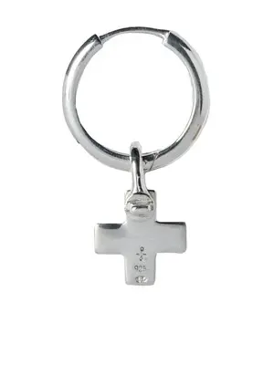 PARTS OF FOUR Cross-charm Earring - Silver